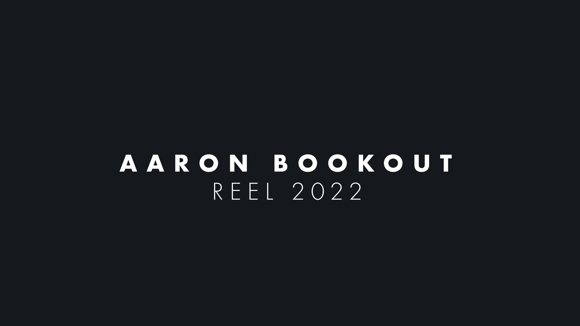 Aaron Bookout - 2022 Reel - 3D Generalist - Aaron Bookout