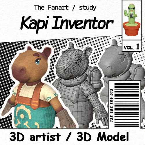 ArtStation - FANATR of the game WonderBox character Kapi inventor