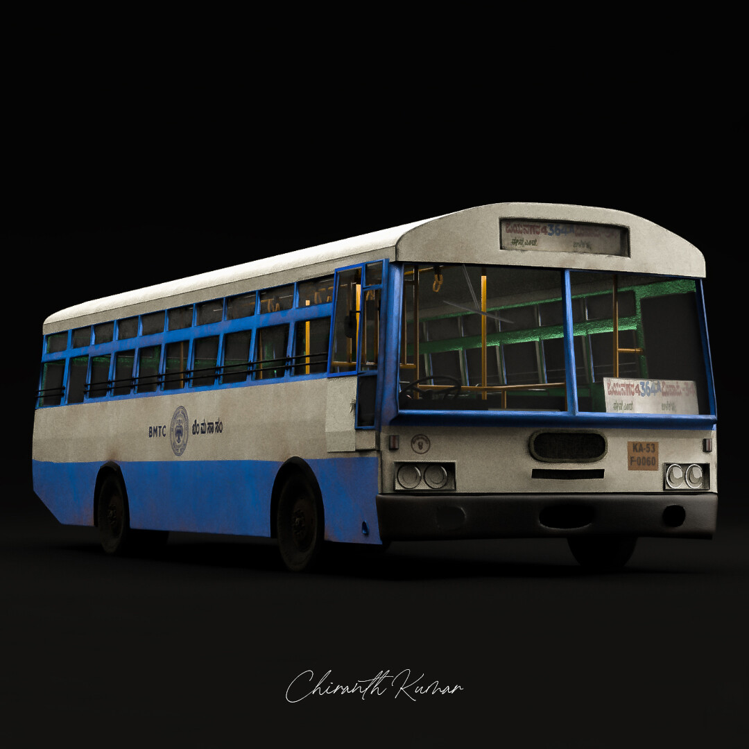 ArtStation - Retro BTS Bus