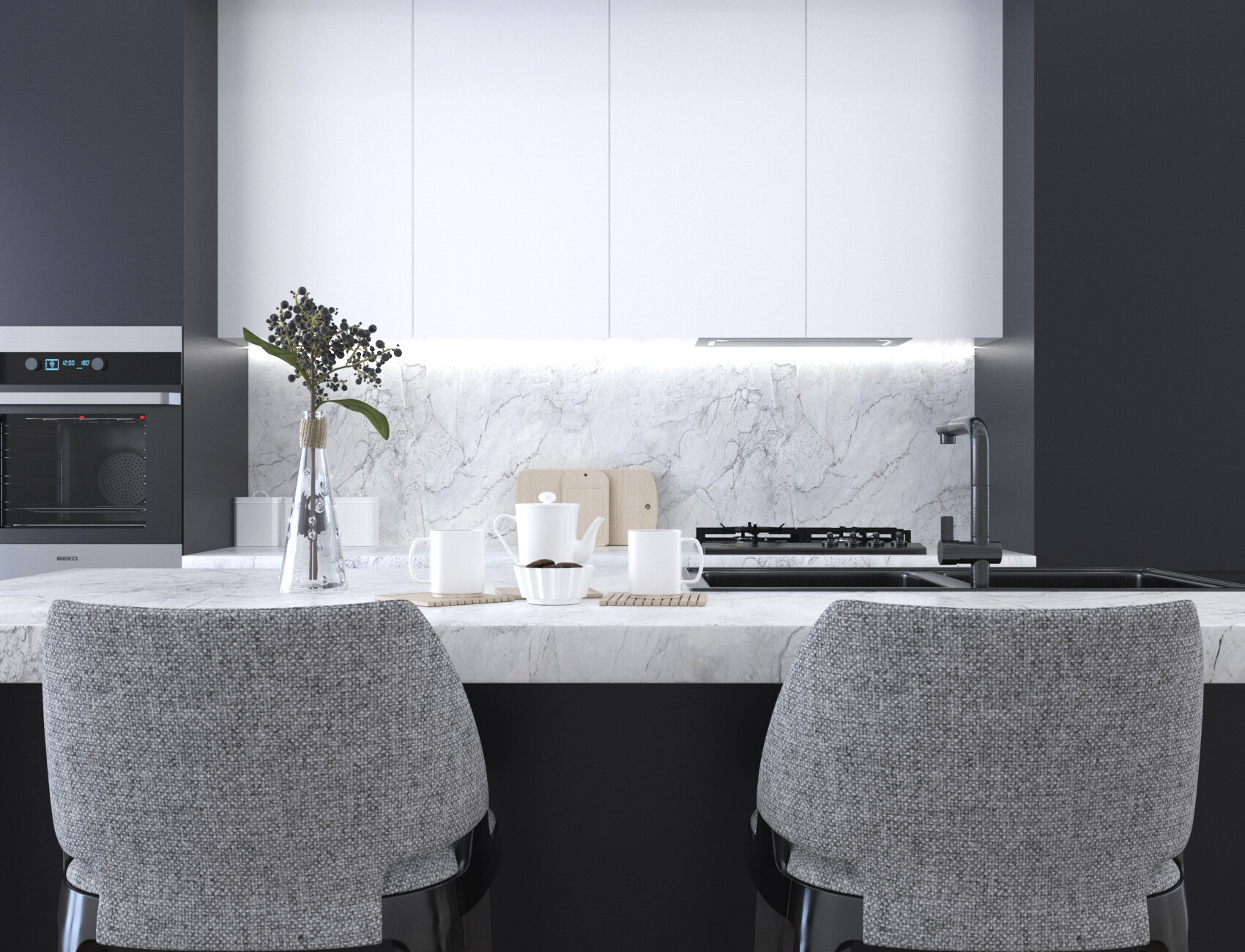 ArtStation - Kitchen design for Zimmerman Design