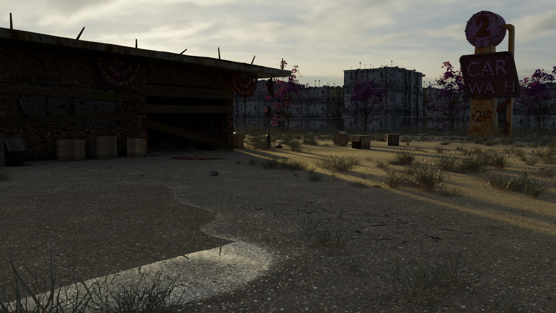 ArtStation - A Creepy And Decrepit Car Wash