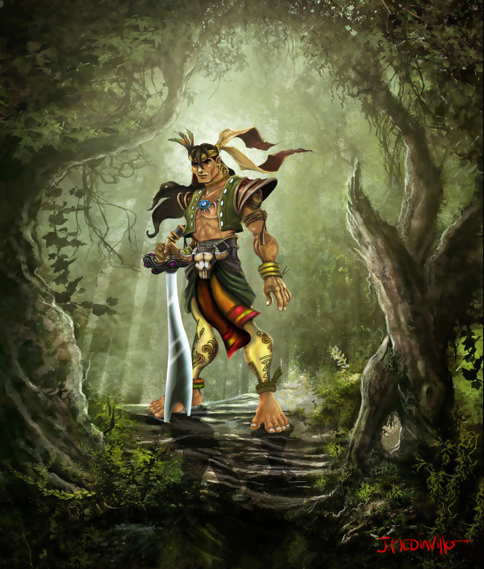 ArtStation - datu warrior