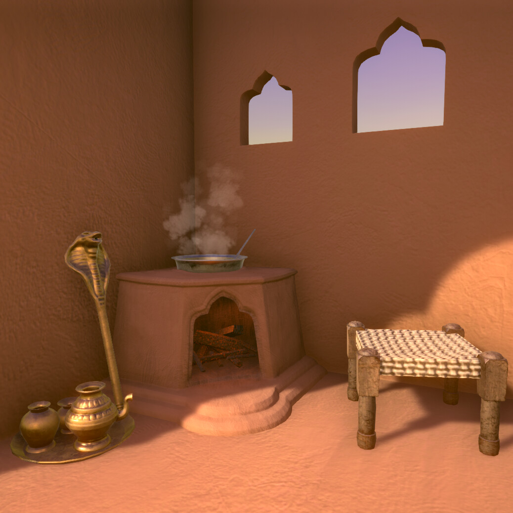 ArtStation - Indian Kitchen Corner