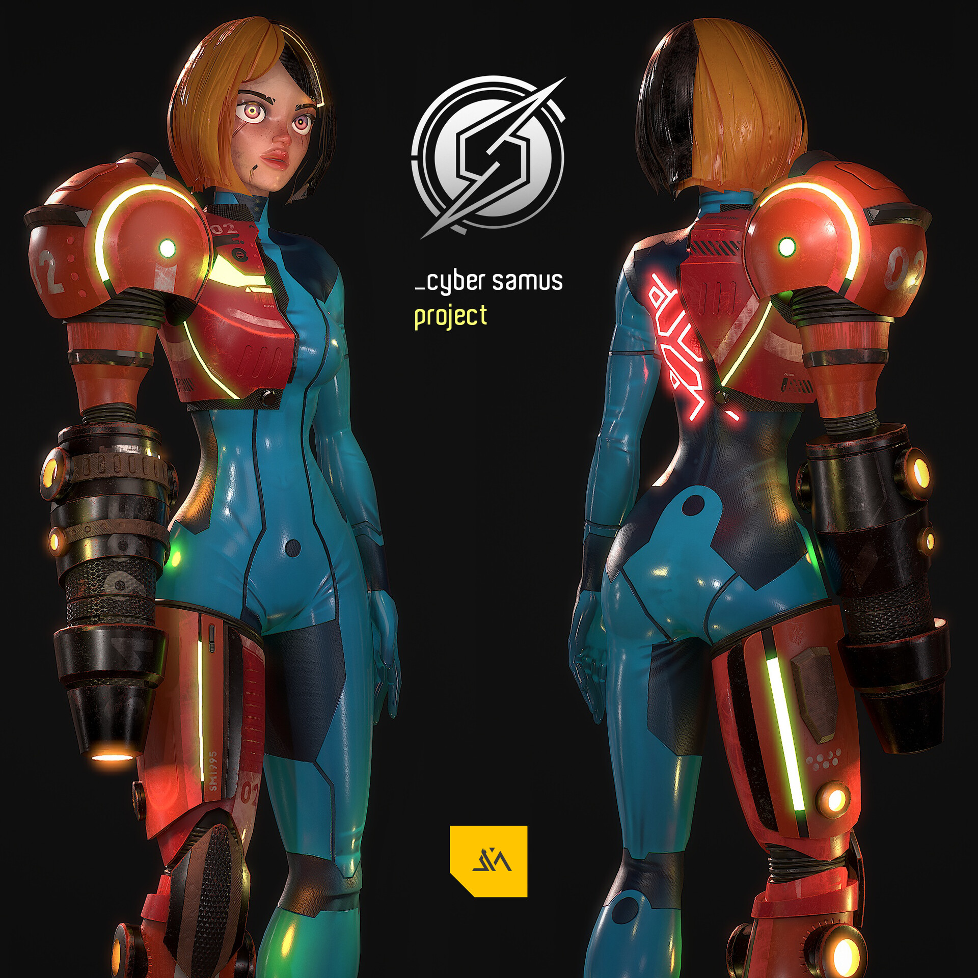 ArtStation - Metroid - Cyber Samus - 3D Model