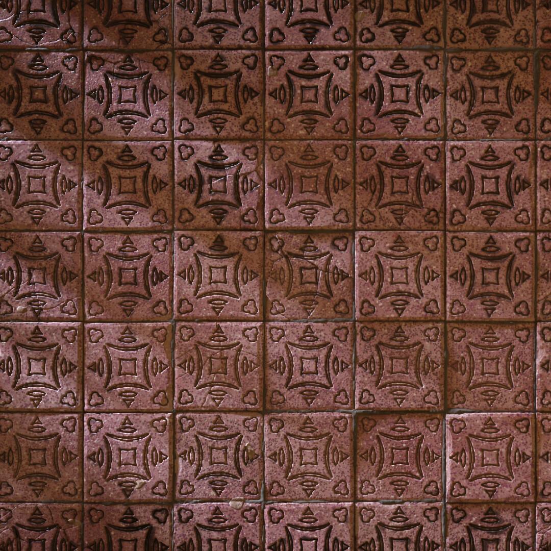 ArtStation - Wet Tiles - 100% Substance Designer