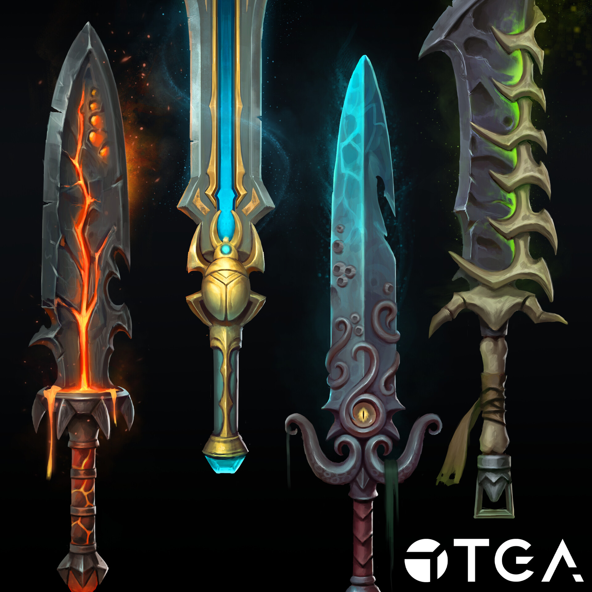 ArtStation - Stylized Swords