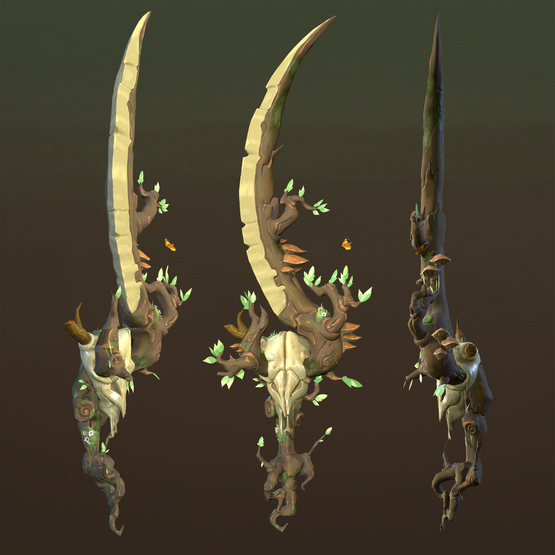 ArtStation - Wood and bone sword- Overwatch style