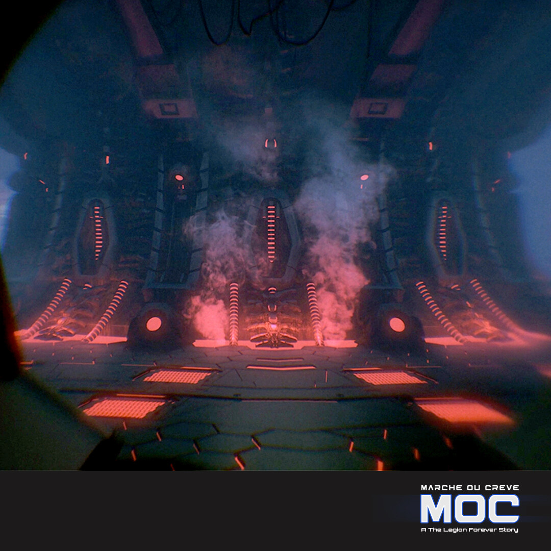 ArtStation - Alien Base interior Design