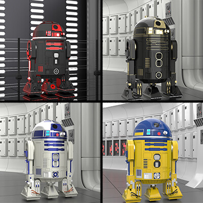 ArtStation - R2-D2 Fan Art & Optional Paint Schemes