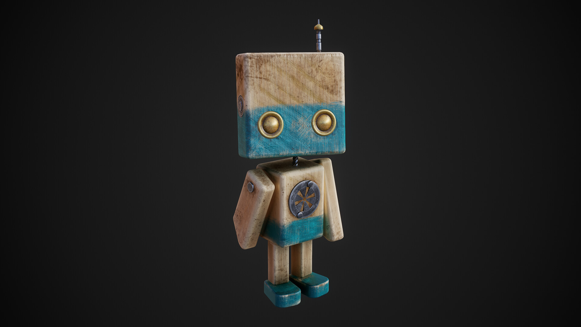ArtStation - Wooden Robot