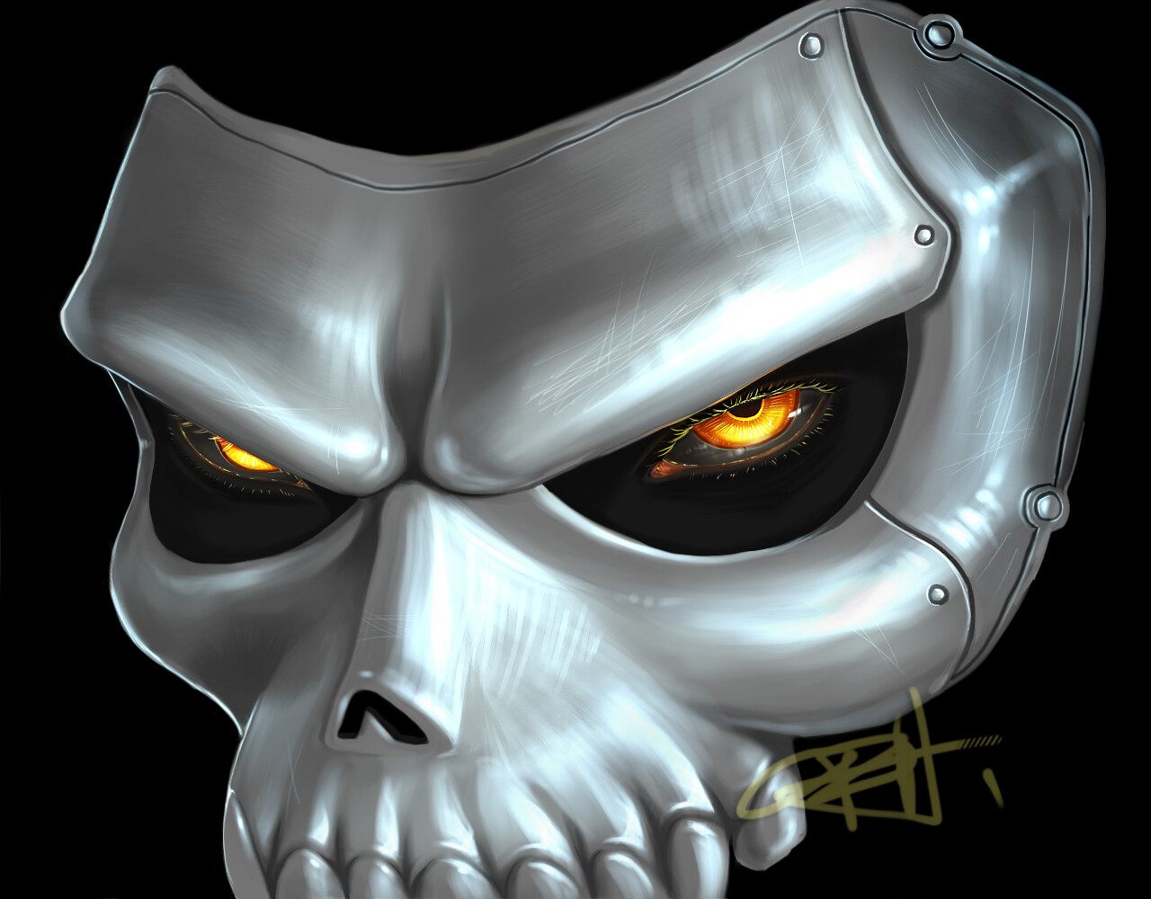 ArtStation - Practice and Fan Art: Persona 5 - Skull's Skull