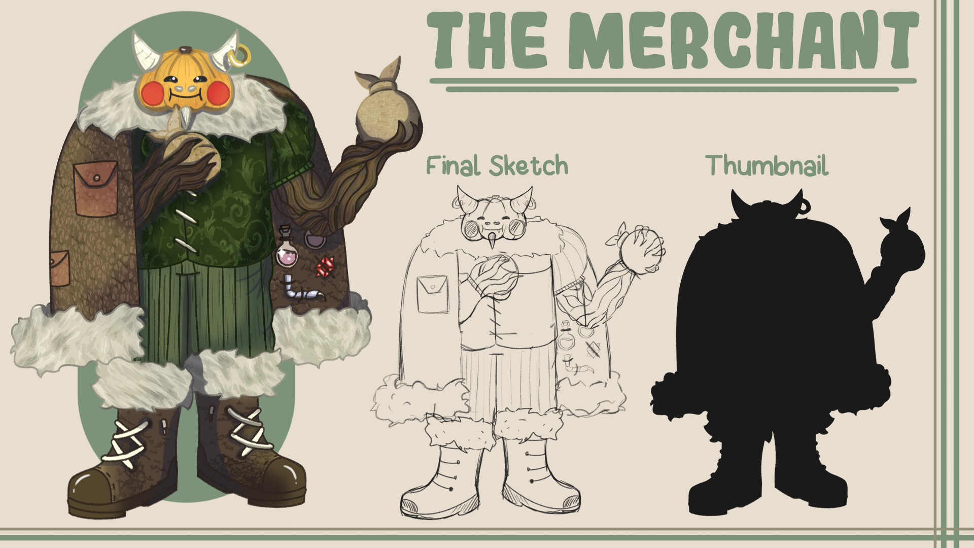 ArtStation - The Merchant - 2D To 3D Process and Dissertation Project