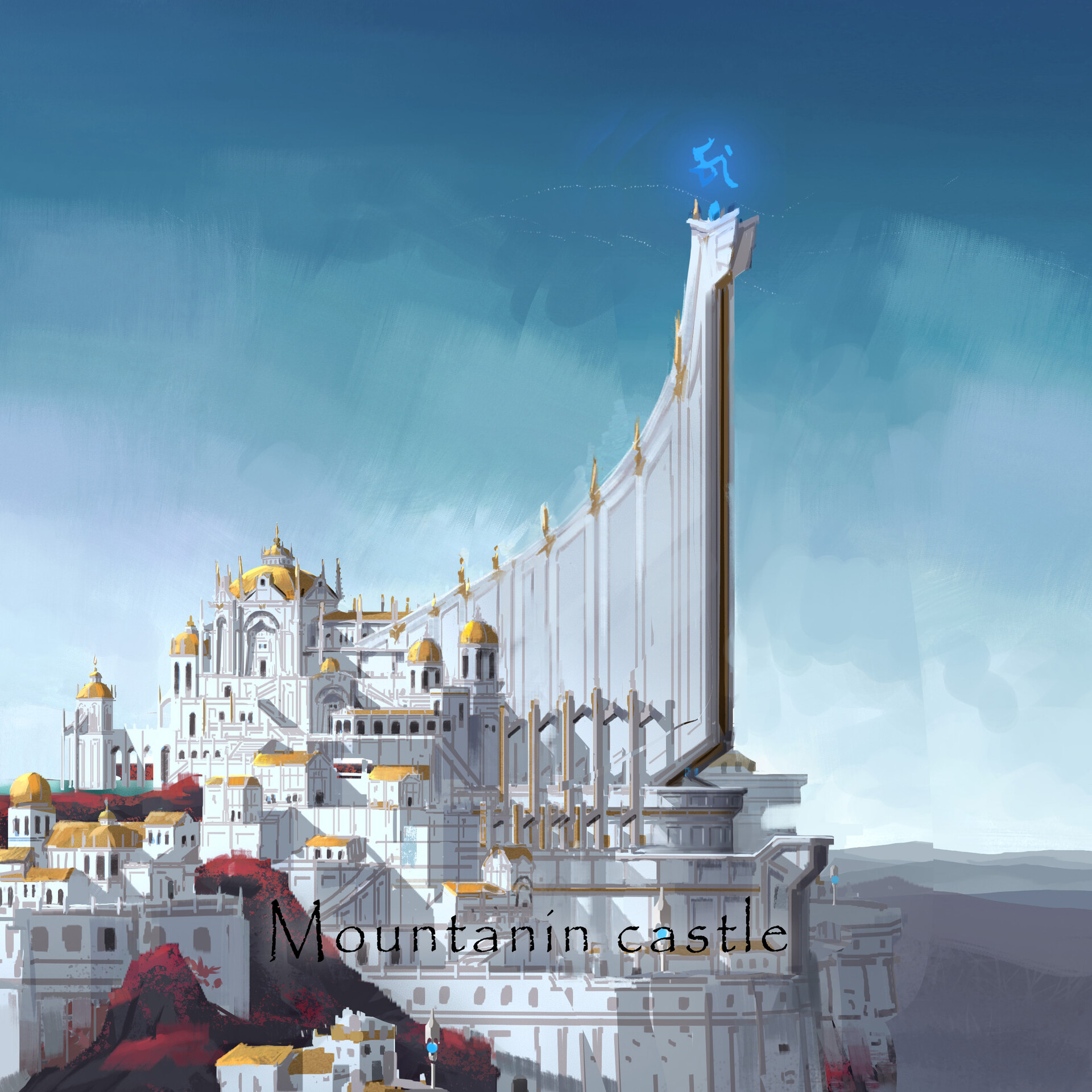 ArtStation - mountain castle