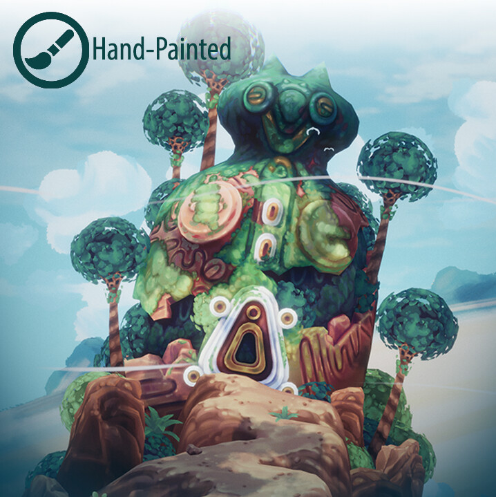 ArtStation - The Last Oasis - Hand-Painted Environment