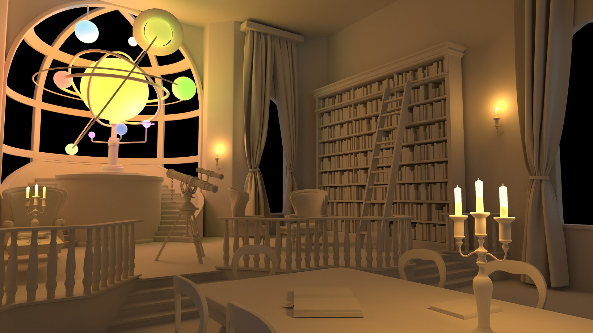 ArtStation - Astronomical Library