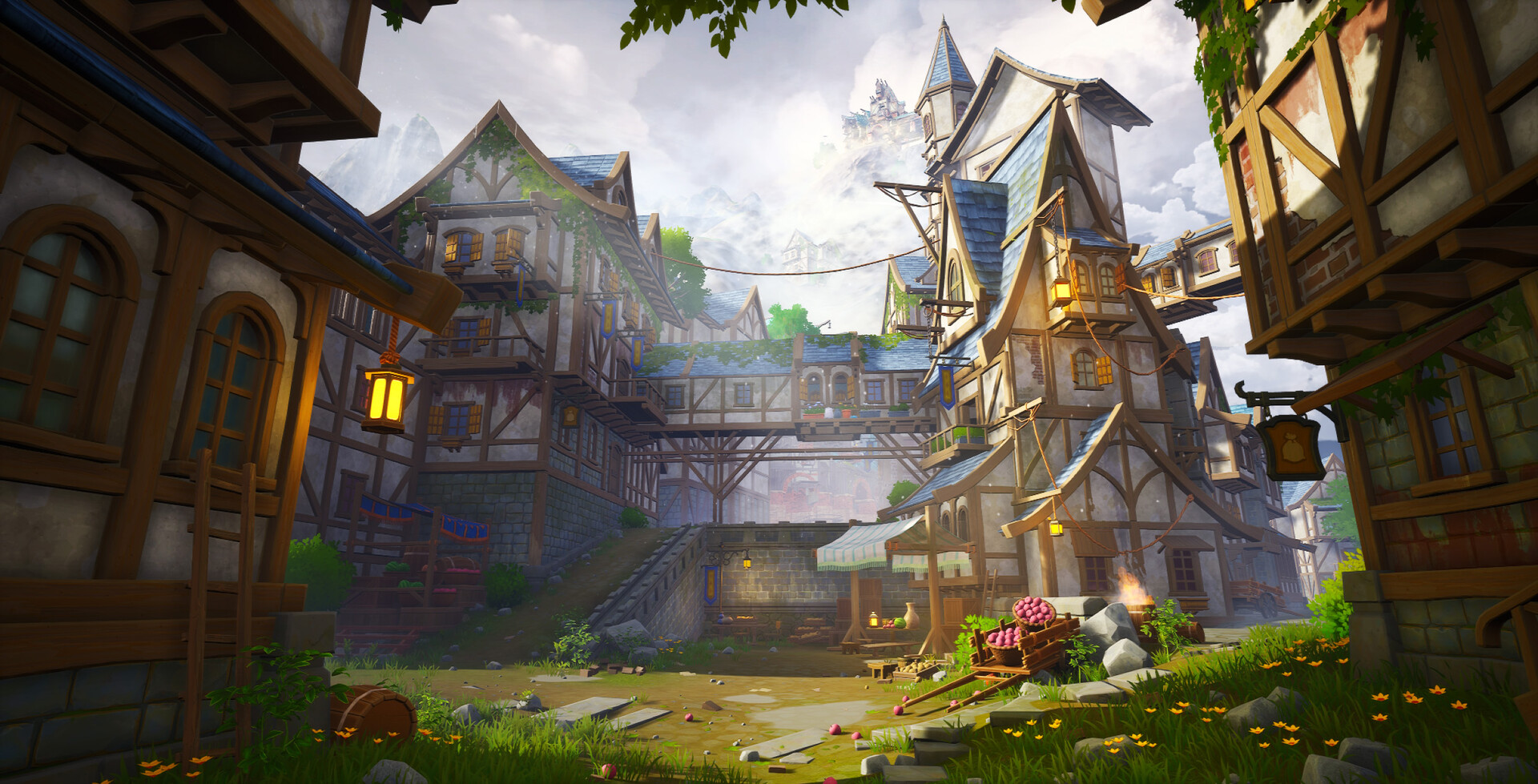 ArtStation - [UE4]Stylized town