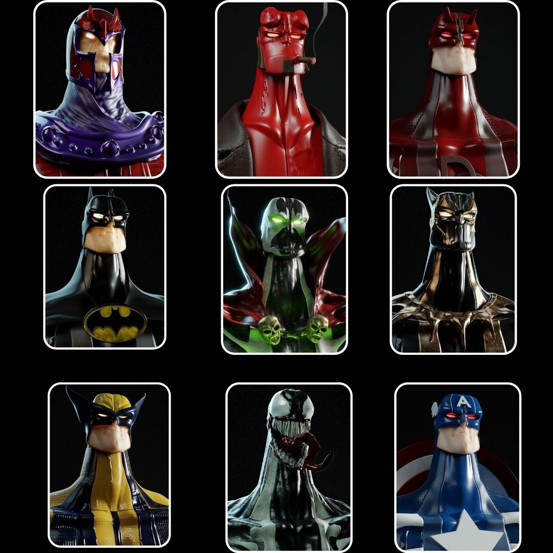 ArtStation - 3d hero characters