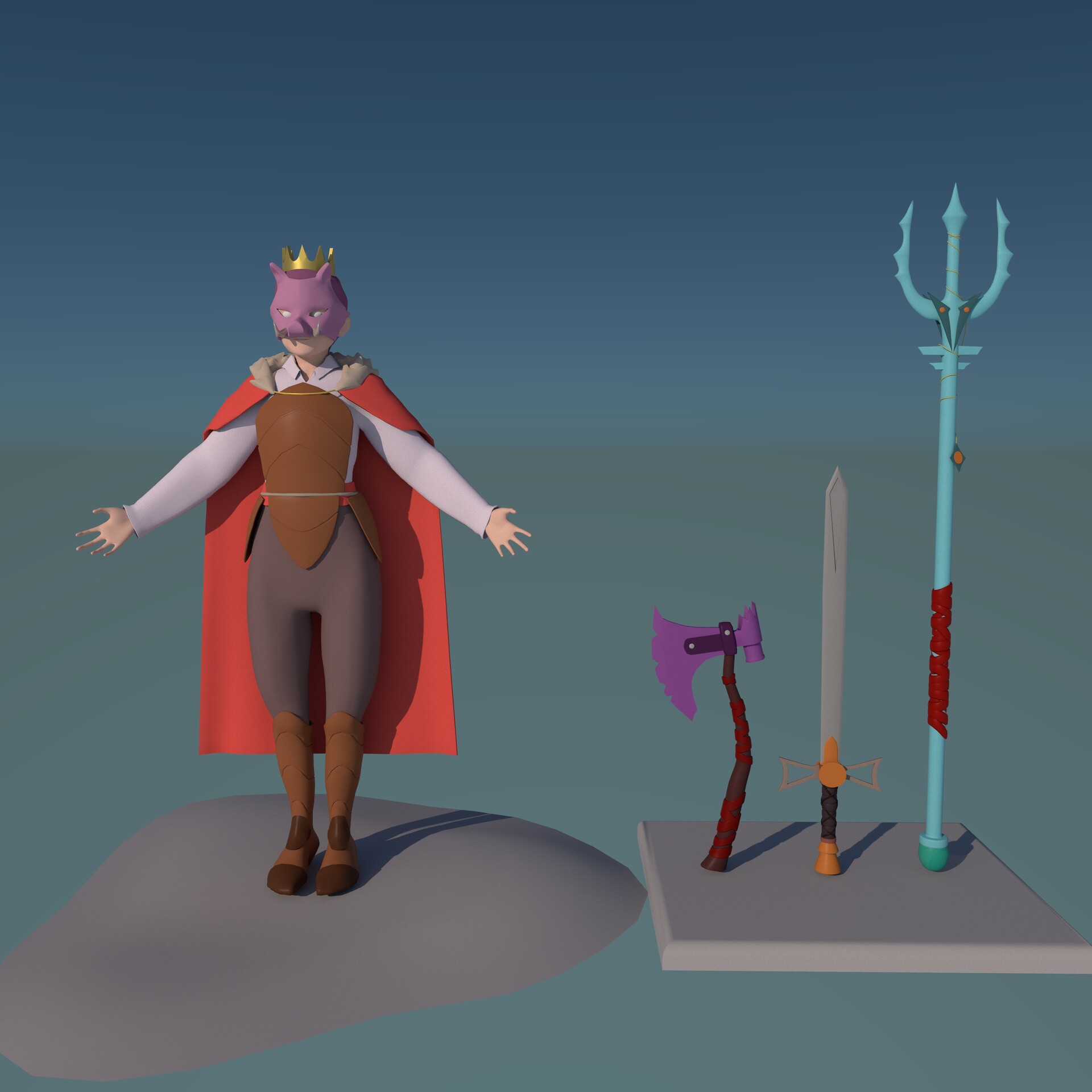 ArtStation - Technoblade Character Model