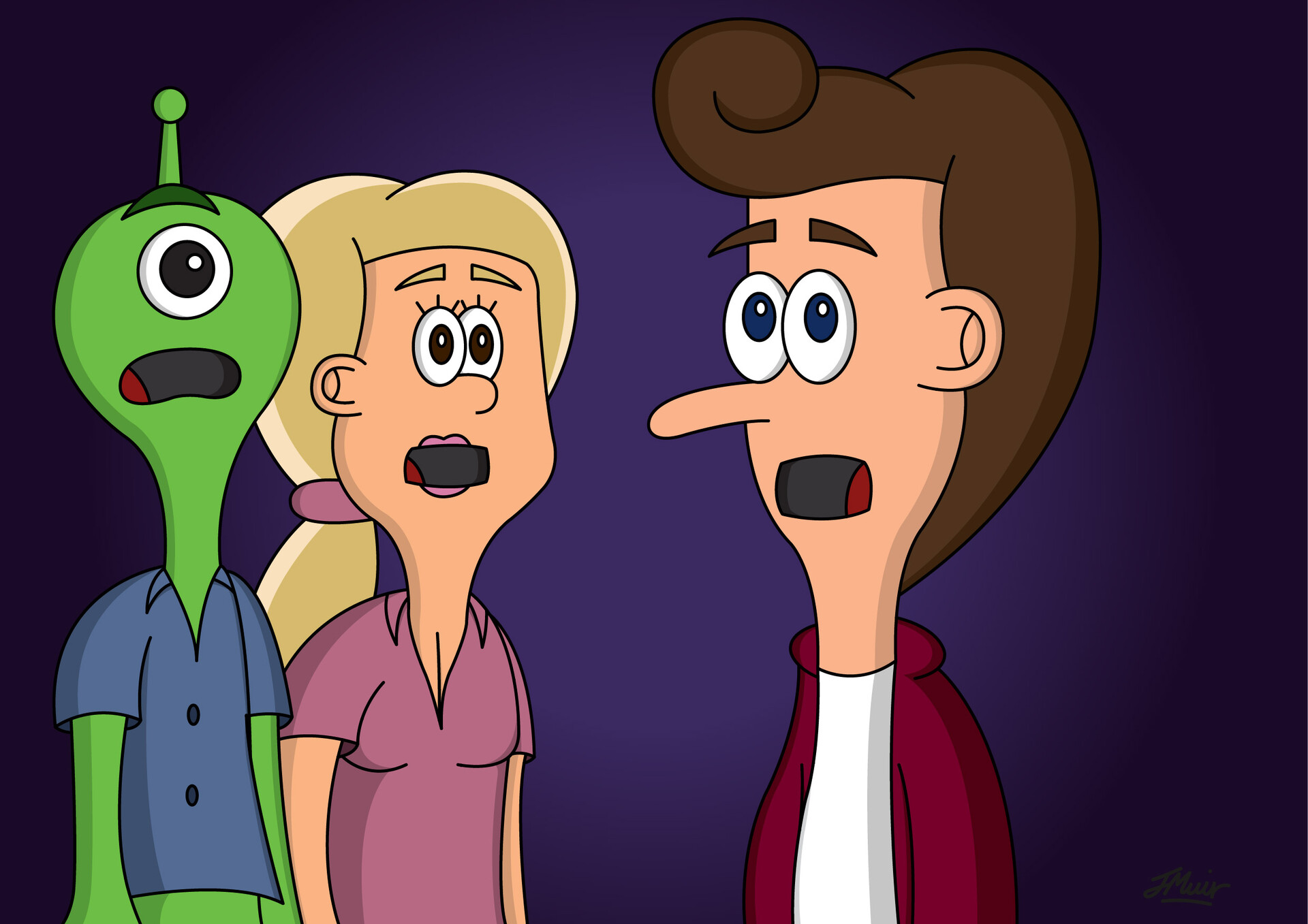 ArtStation - Richie Andrews, Susie Carpenter and Eddie the alien ...