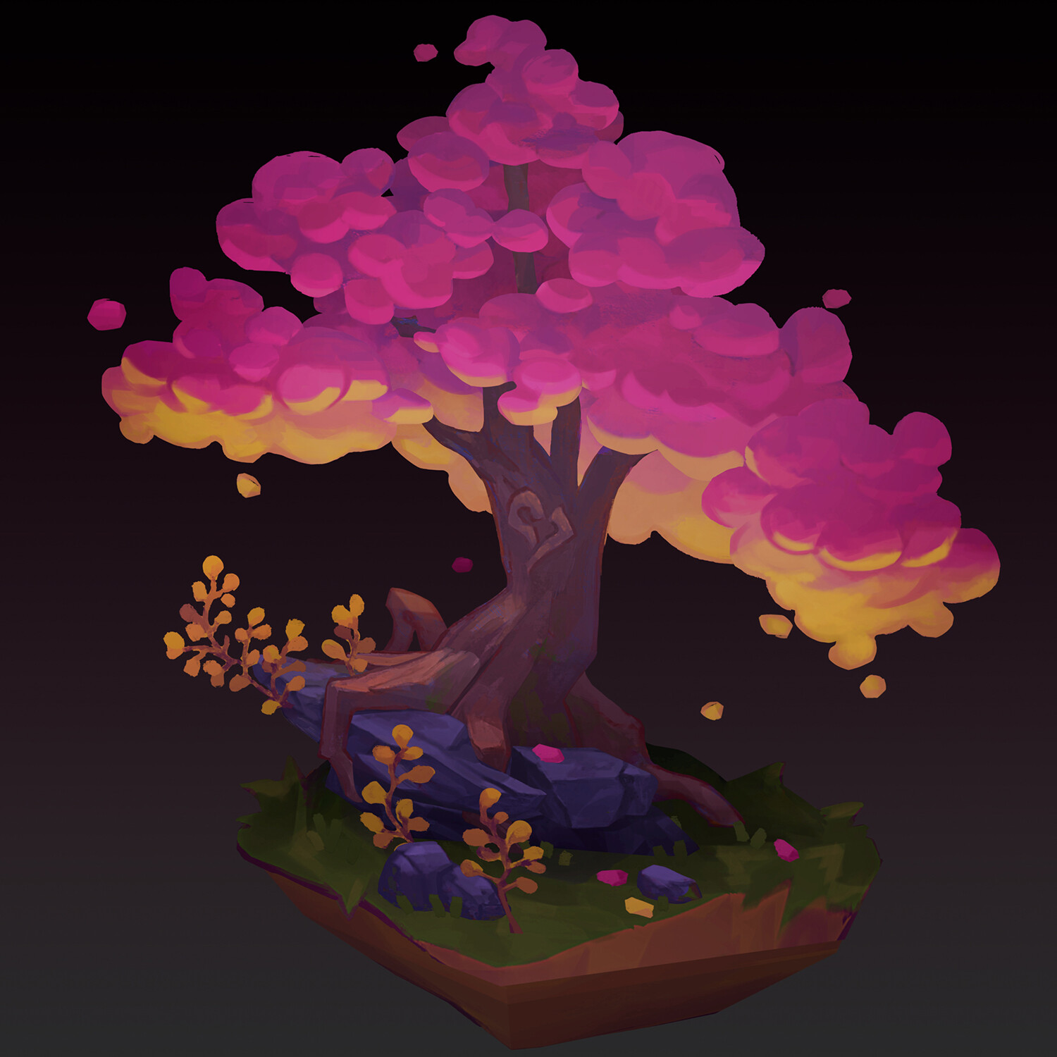 ArtStation - 2.5D Dream Tree