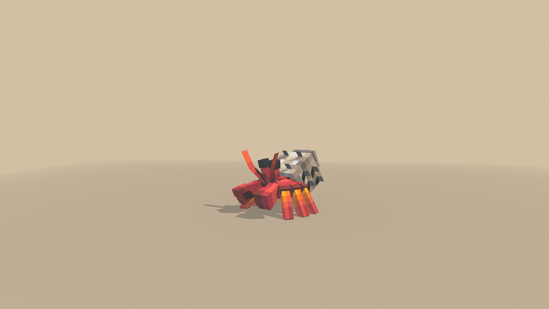 ArtStation - Hermit Crab - Minecraft 3d Model