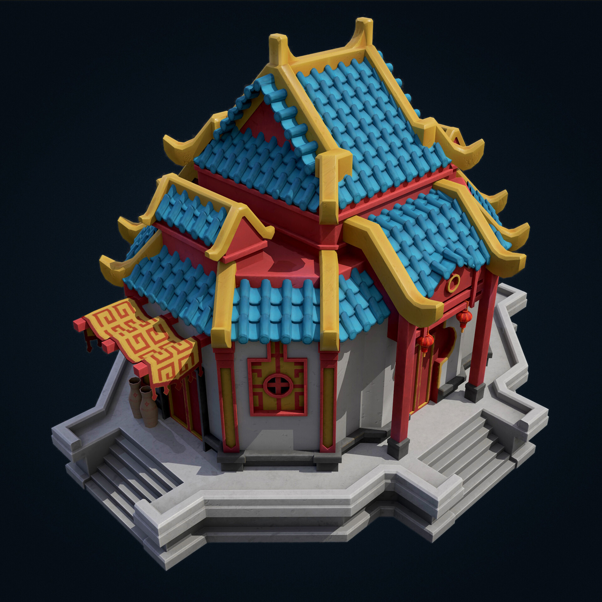 ArtStation - Cartoon Chinese Temple