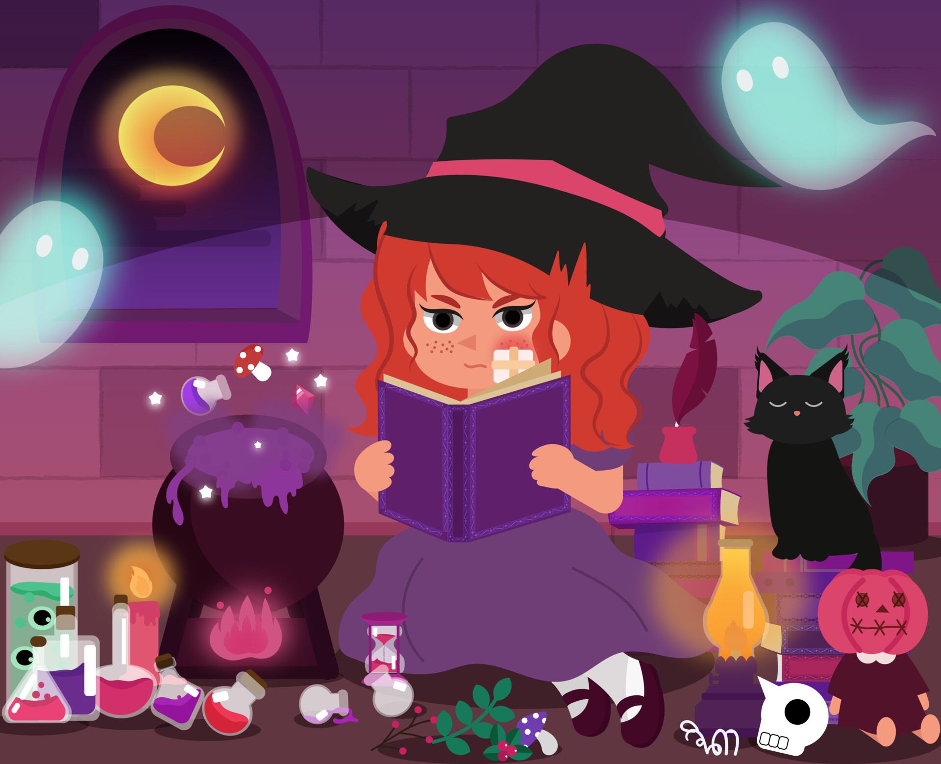 ArtStation - Sandy the grumpy witch