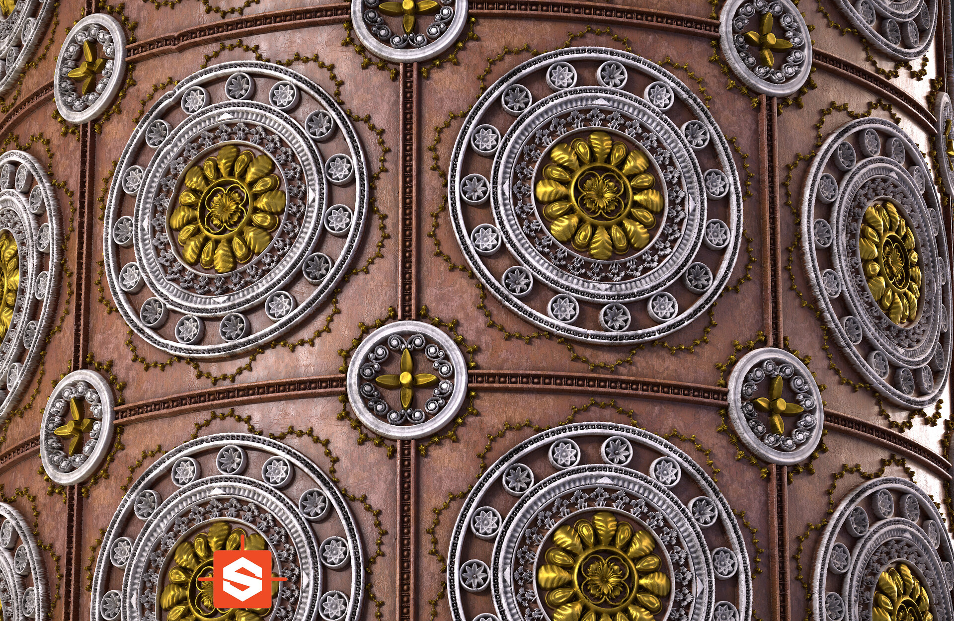 ArtStation - European ceiling - SD