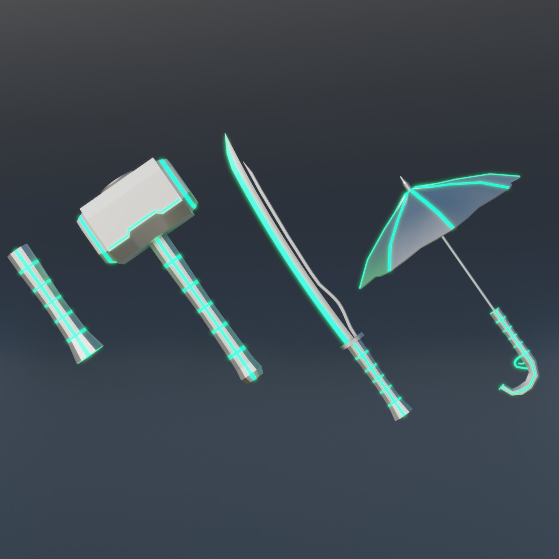 ArtStation - Transformable Weapon (Low Poly & Game Ready)