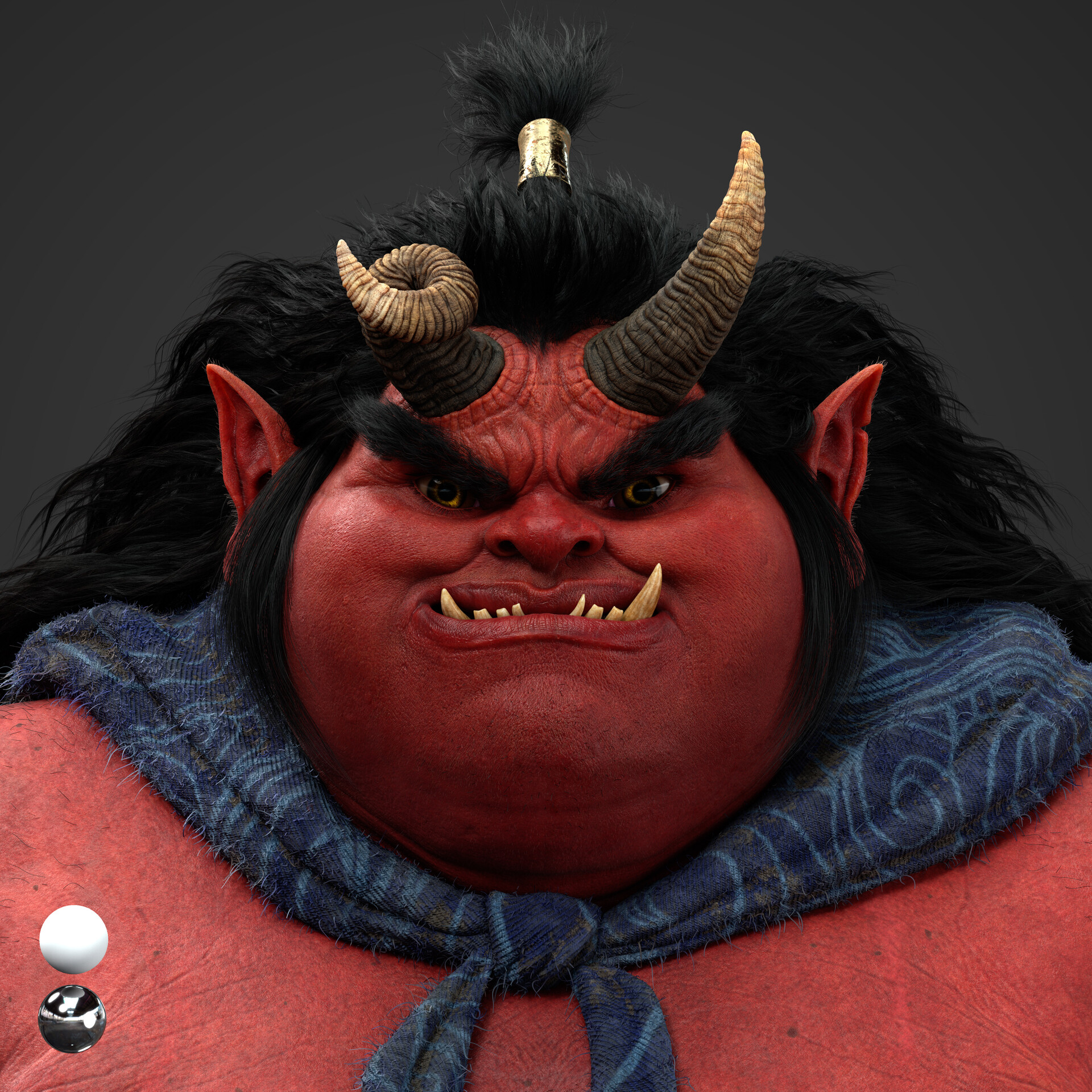 ArtStation - Red Monster - The Yin Yang Master
