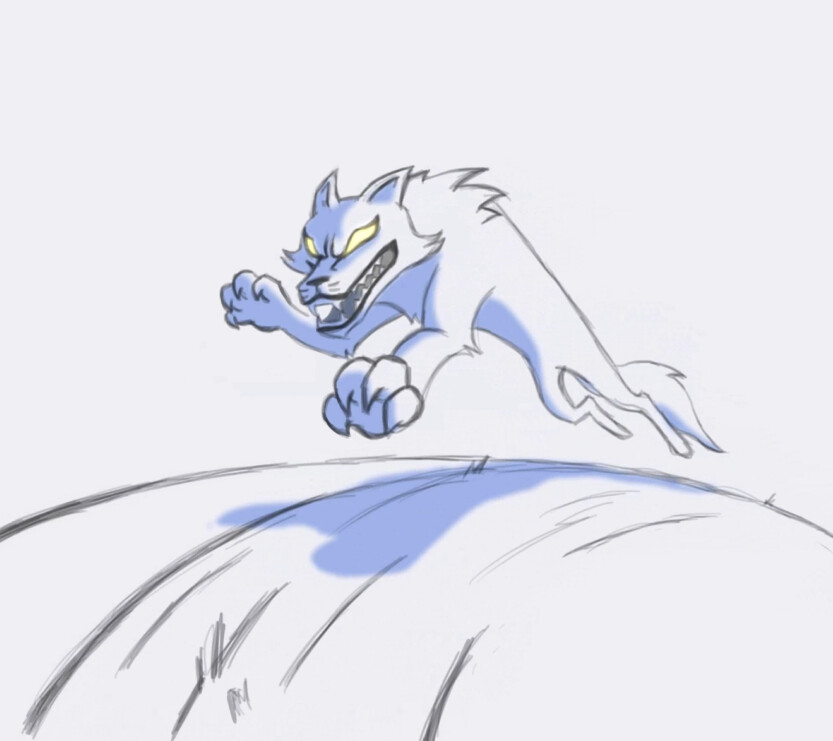 ArtStation - Traditional animation - The Werewolf