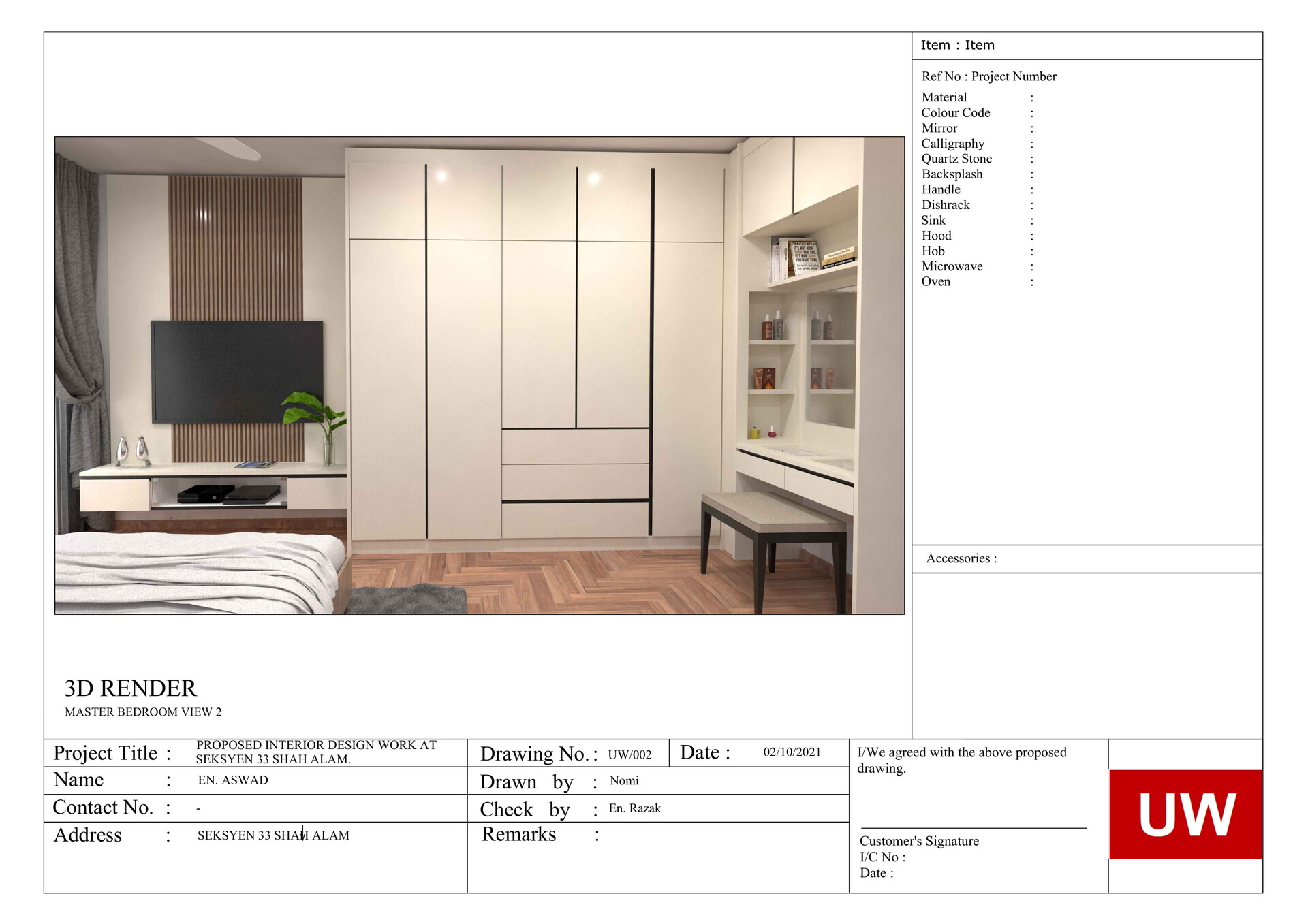 ArtStation - PROPOSAL INTERIOR DESIGN EN ASWAD AMIN AT SHAH ALAM