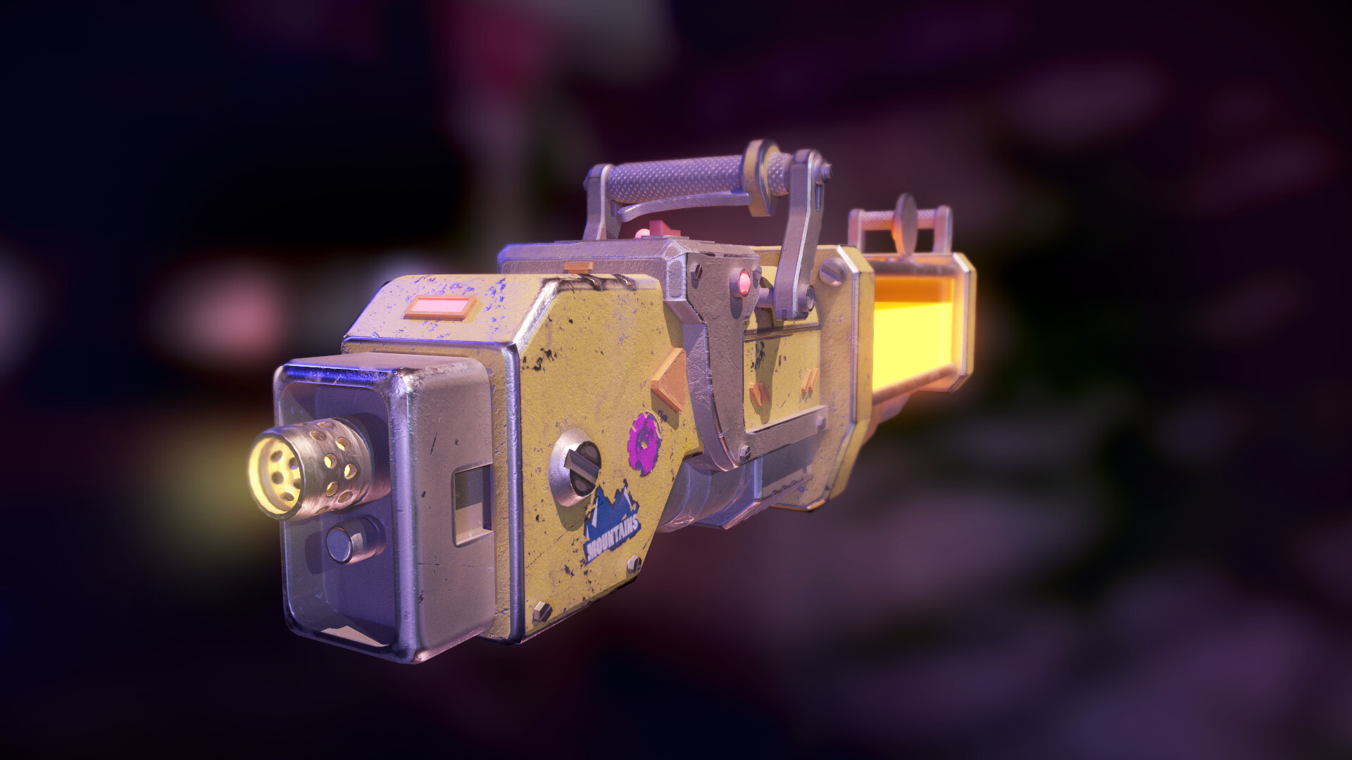 ArtStation - Weapon Prop: Punk Machine Gun