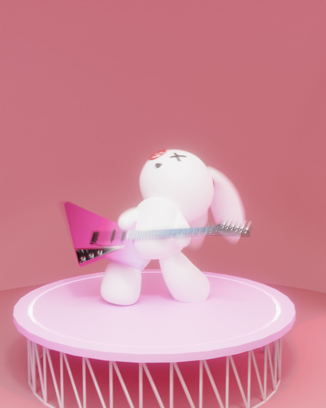 ArtStation - Rabbit playing guitar