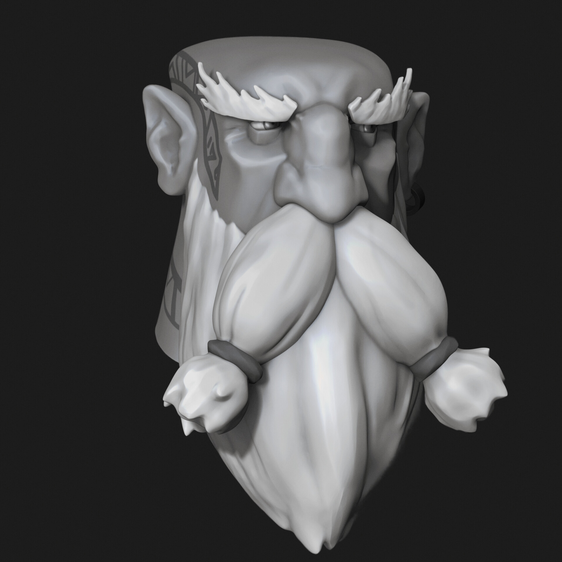 ArtStation - Dwarf ZBrush Timelapse Speed Sculpt