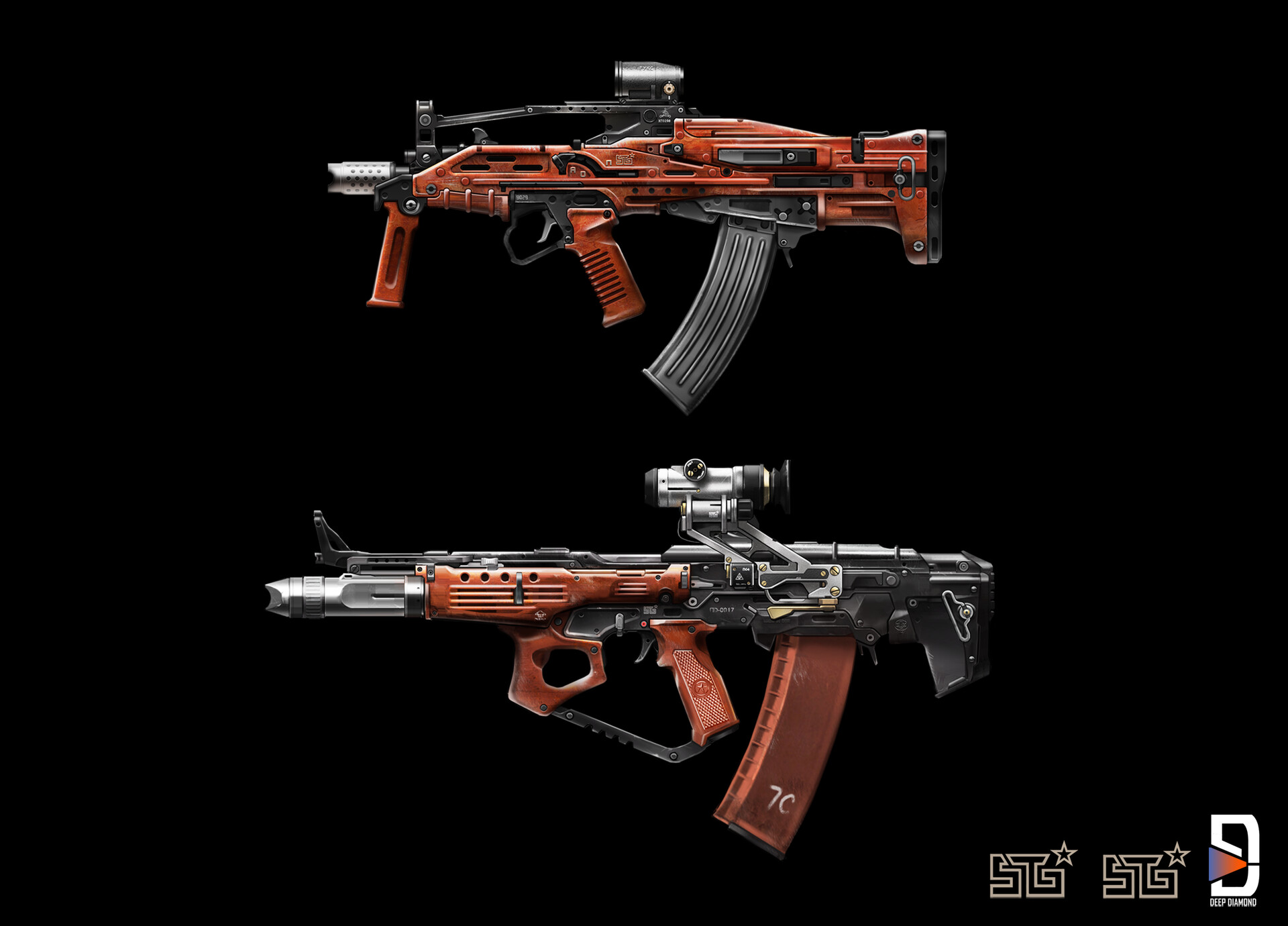 ArtStation - 2 Cold war guns original design