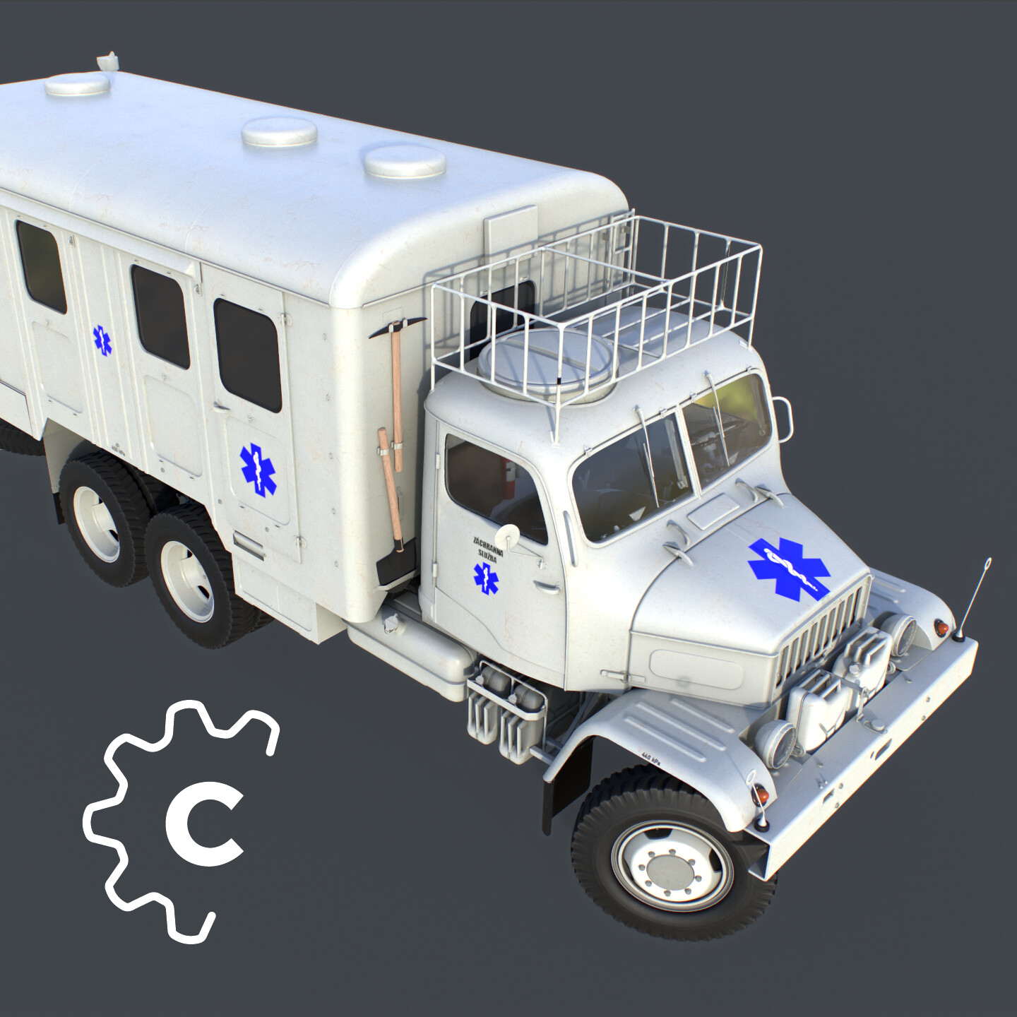 ArtStation - Praga V3S (Ambulance – Civilian Variant) [CoolWorks Studio]
