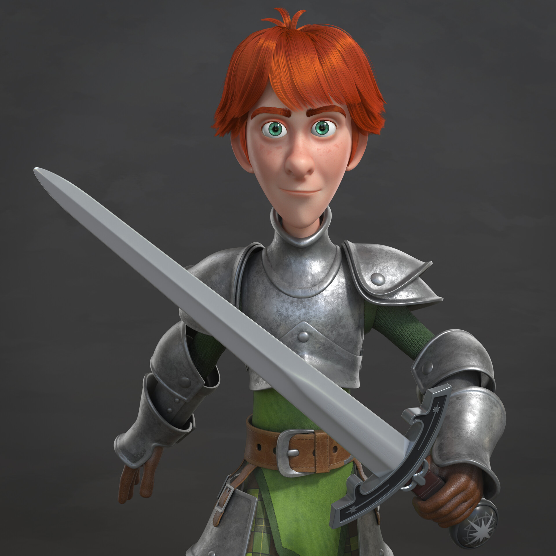 ArtStation - Justin (Character from 'Justin and the Knights of Valour')