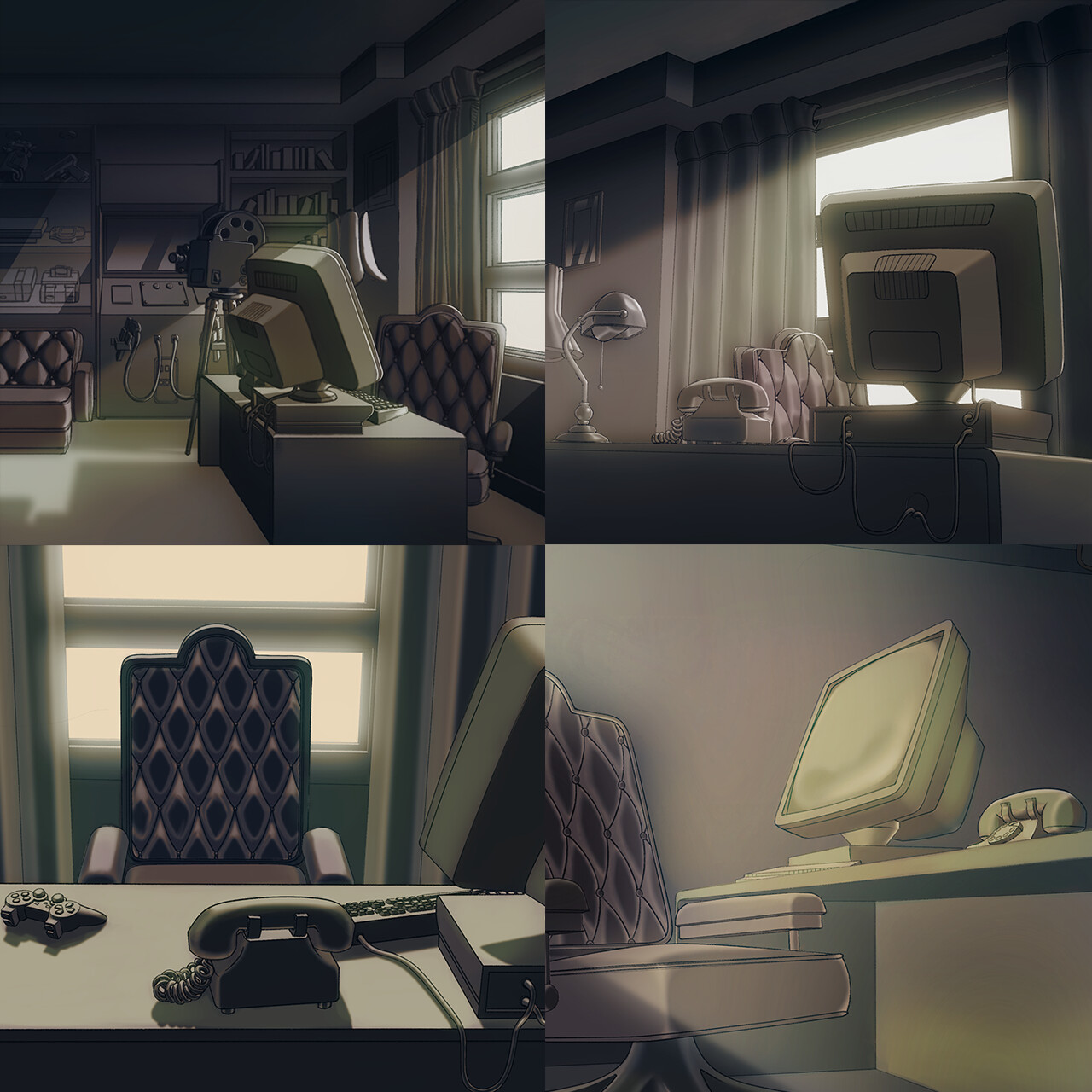 ArtStation - CLIENT WORK - Geeky Spy Office