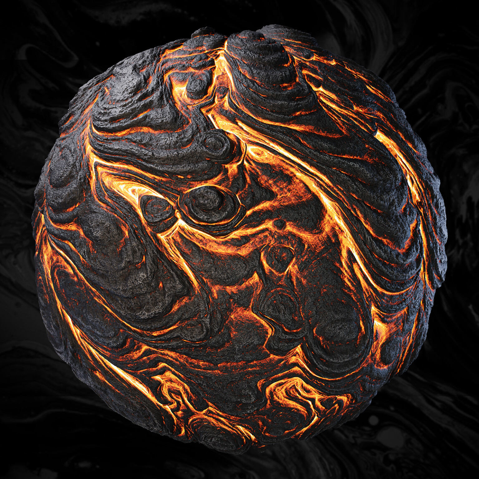 ArtStation - Volcanic Lava - Procedural Texture