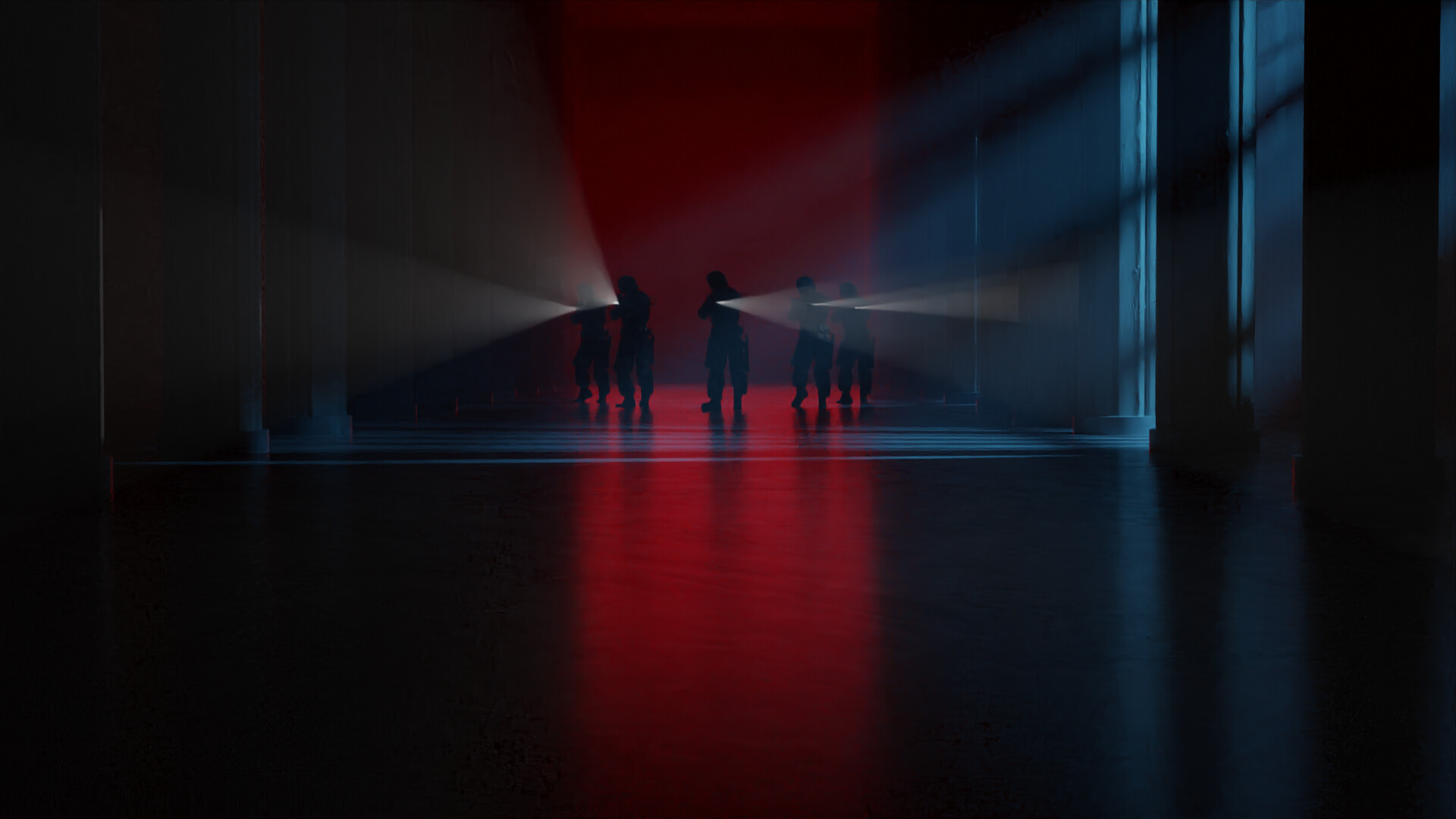 ArtStation - SWAT walks in the dark