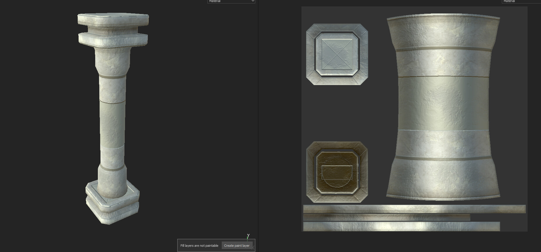 ArtStation - Stone Pillar Model