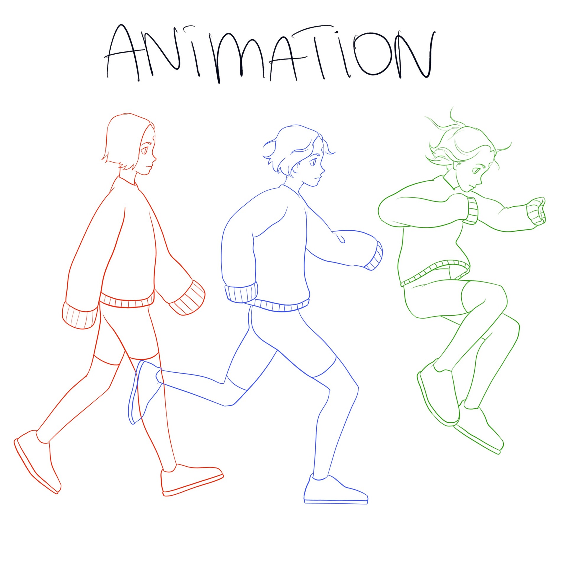 ArtStation - Animation (Walk/Run/Jump cycle)