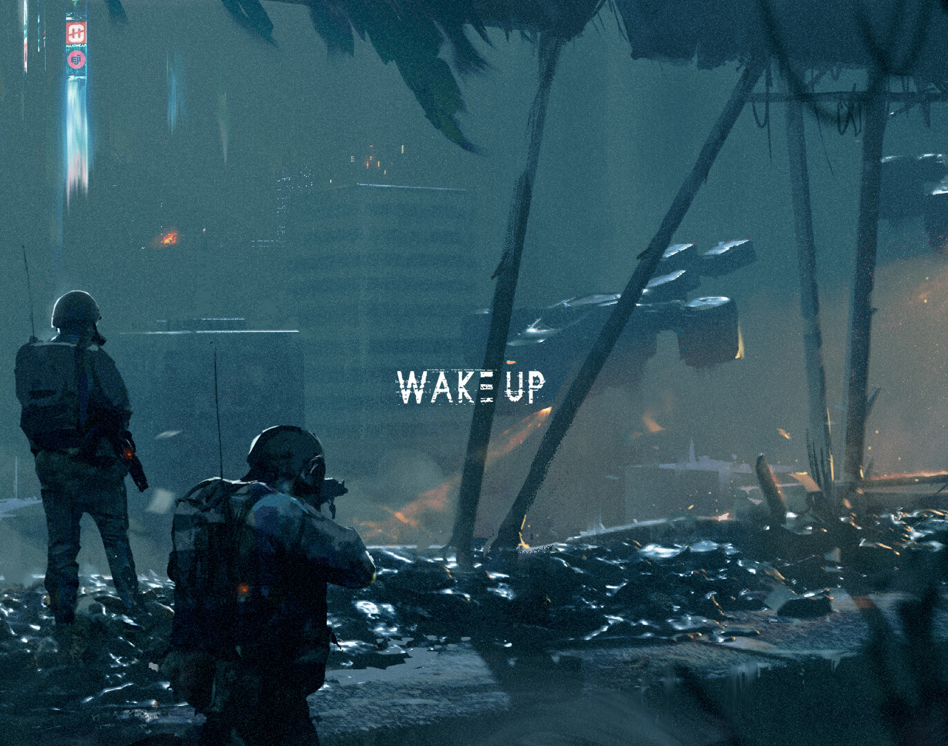ArtStation - Concept art for Wake UP Project