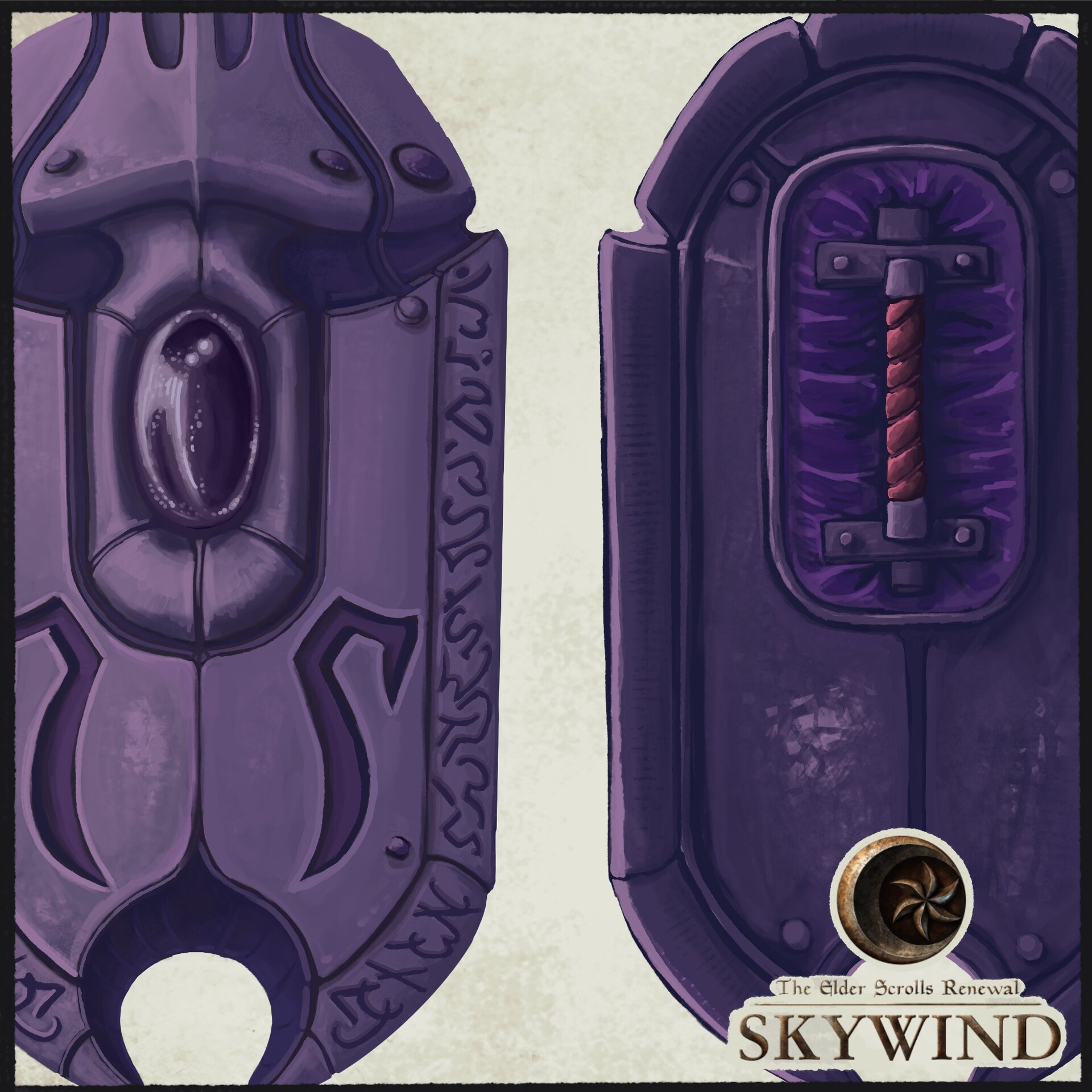 ArtStation - Ebony Tower Shield Concept