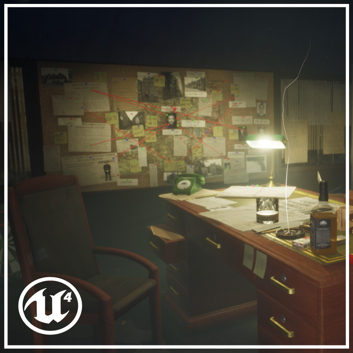 ArtStation - Detective Office 1970's Unreal Engine 4