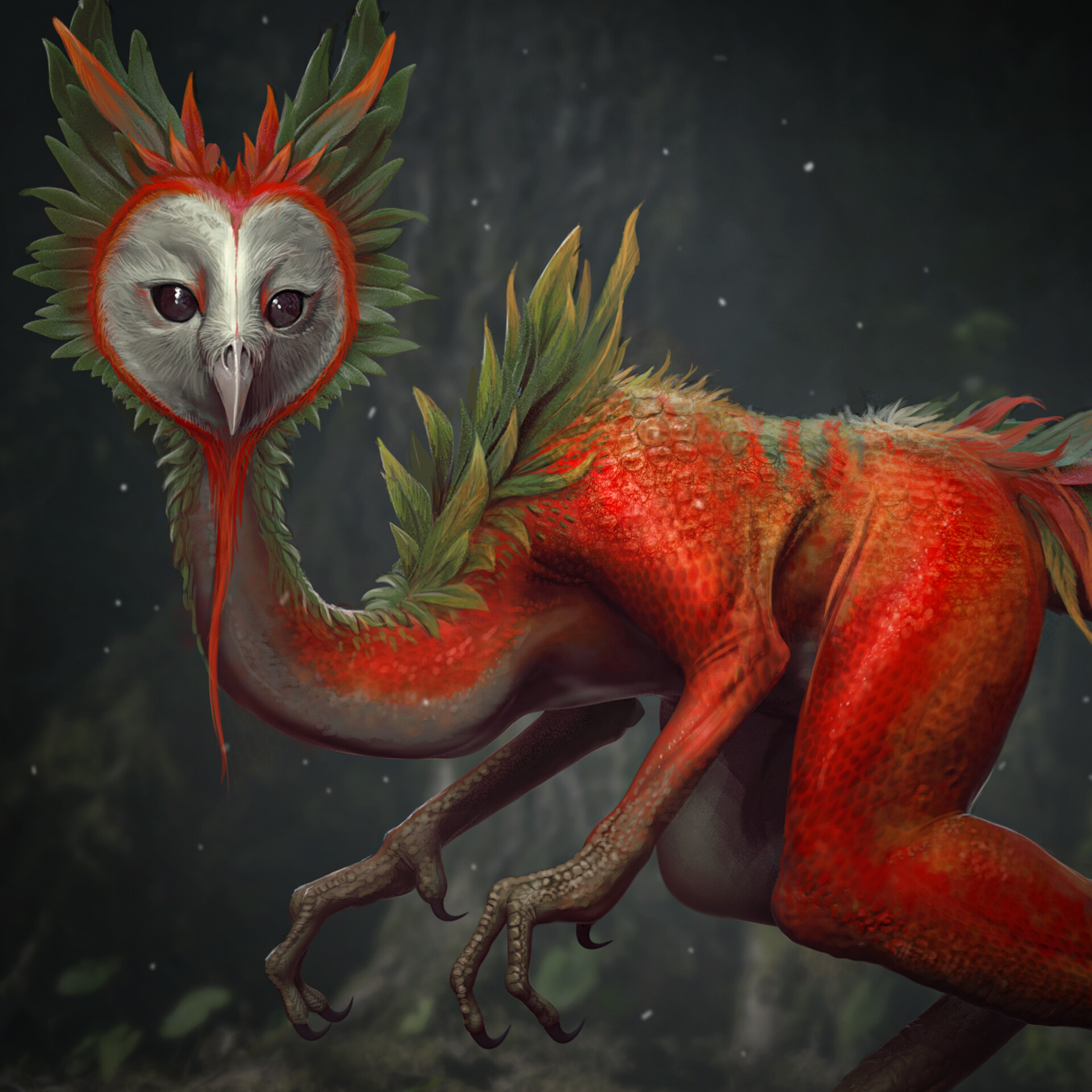 ArtStation - The Scarlet Wisp - Creature Concept
