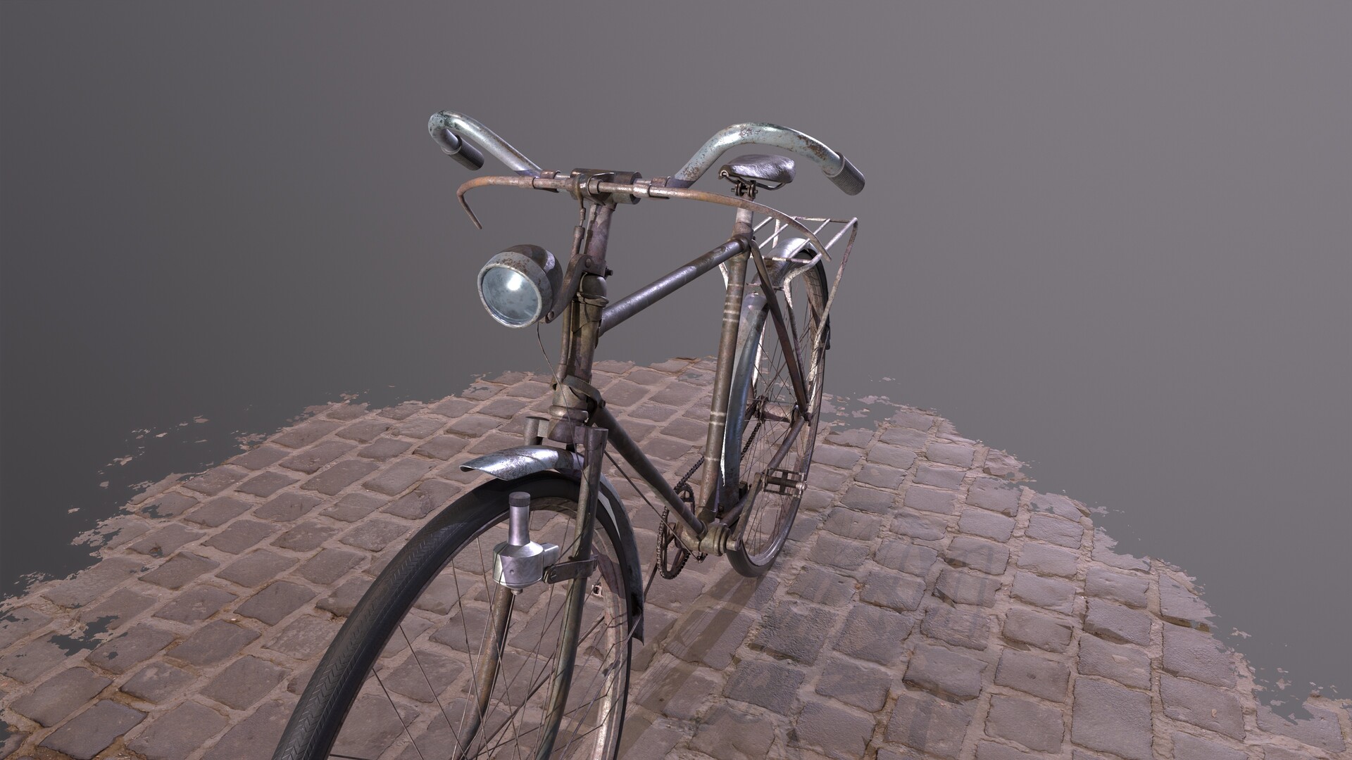 ArtStation - Vintage bicycle with rod brakes