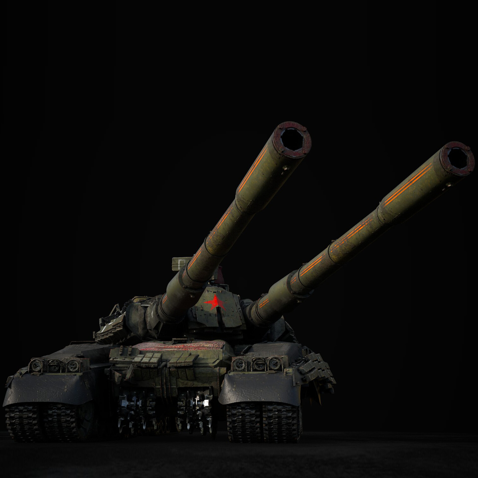 ArtStation - Red Sunset: Soviet tank "Apocalypse" "Solo"