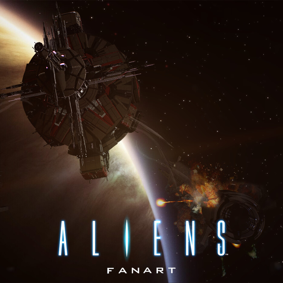 ArtStation - UPP, VP-153D Hunter-Destroyer - Alien Day 2022